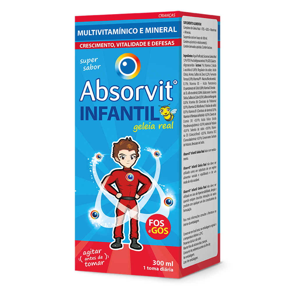 Absorvit Infantil Geleia Real 300 ml | Farmácia do Altinho